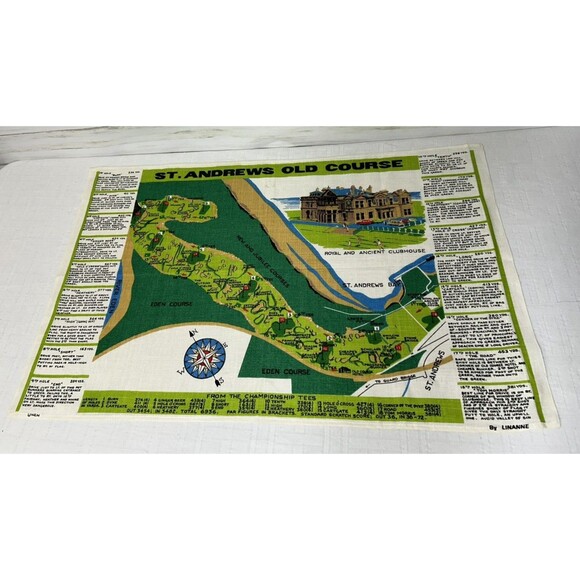 Linanne | Kitchen | Vintage Scottish Linanne Linen Tea Towel St Andrews ...